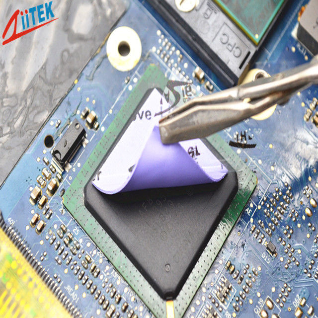 Low Thermal Impedance Conductive Silicon Gap Filler GPU CPU Heatsink ...
