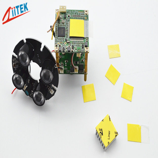 yellow LCD / LED High Thermally Conductive Pad , Heatsink Cooling ...