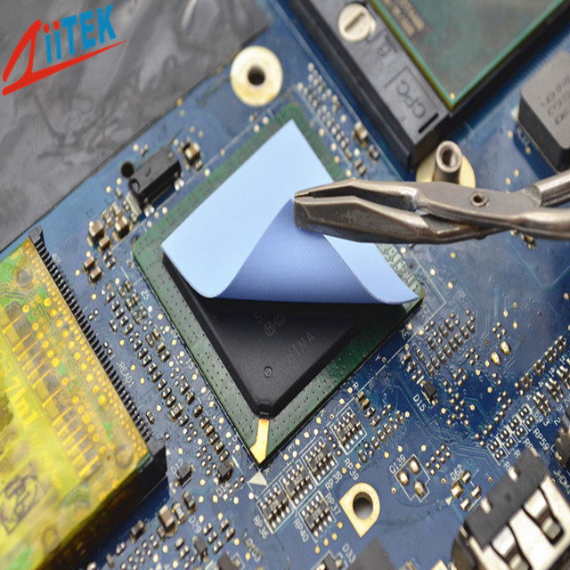 Electric Insulation Blue Silicon Thermal Pad Low Volatile Material 0 ...