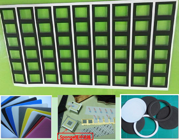 Cpu Thermo Molded laminated Z-FOAM7000 Sponge Foam Sheet with PSA ...